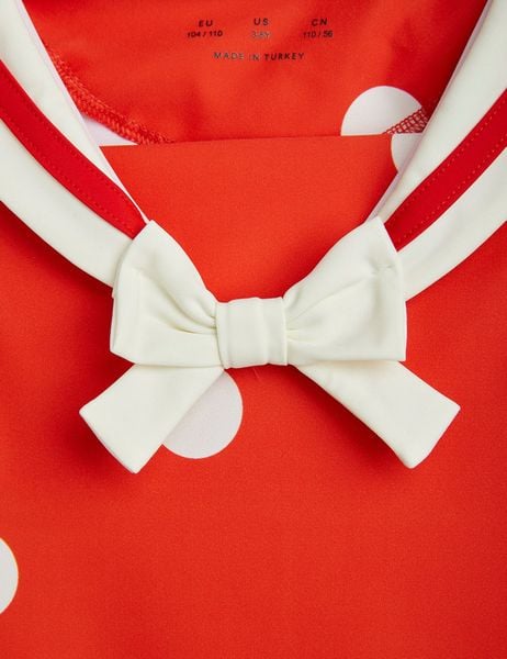 Polka Dots Sailor Swimsuit Red | Mini Rodini