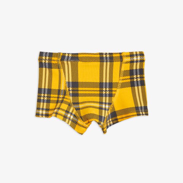 Upcycled Check Boxers Orange | Mini Rodini